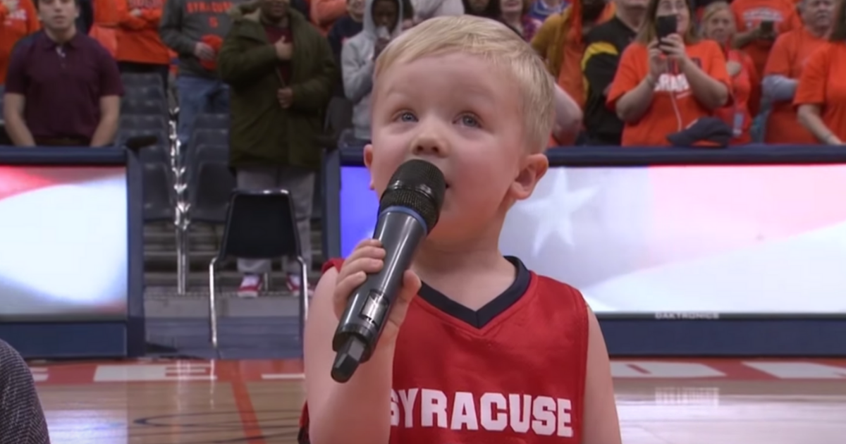 Three-Year-Old Sings National Anthem in Carrier Dome For First Time in ...